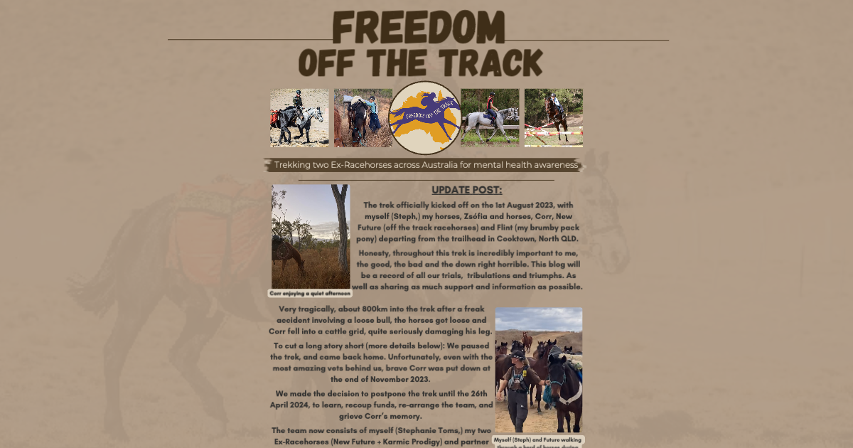 Freedom Off The Track: Blog